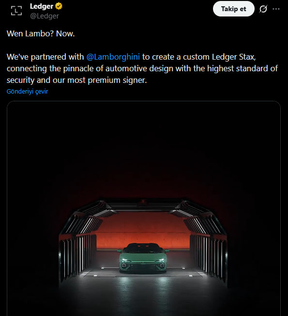 Ledger ve Lamborghini’den Özel Ortaklık: Yeni Stax Tanıtıldı