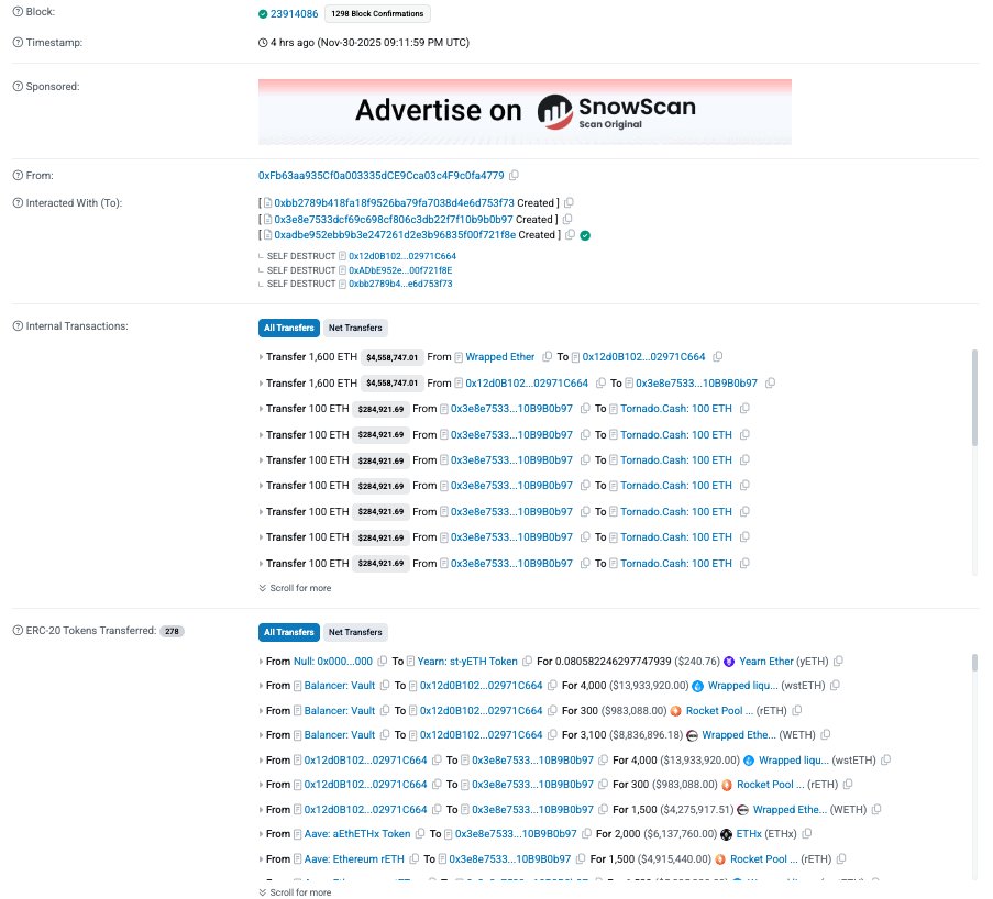 Yearn Finance’in yETH Ürünü Hacklendi: Büyük Kayıp